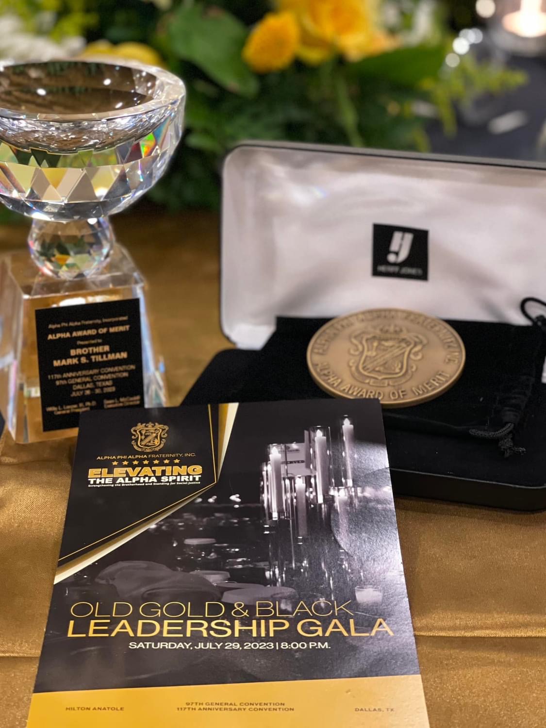 Past General President Brother Mark S. Tillman Awarded the Alpha Award ...